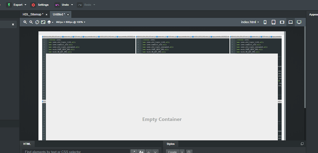 "Empty Container" square sitting in front of image - Bootstrap Studio Help - Bootstrap Studio Forum