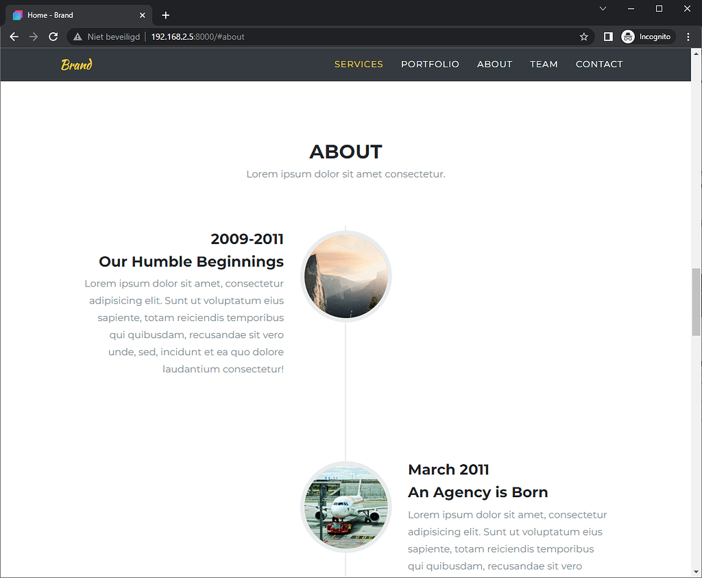 Agency template - bug 1st anchor link remains active - Bug Reports - Bootstrap Studio Forum