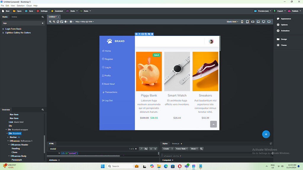 Creating vertical nav bar its own vertical scroll and make it sticky ...