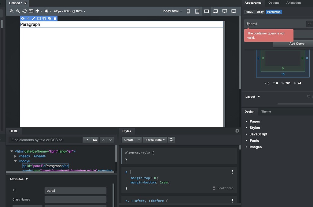 Can't add CSS with Appearence panel like before - Bug Reports - Bootstrap Studio Forum