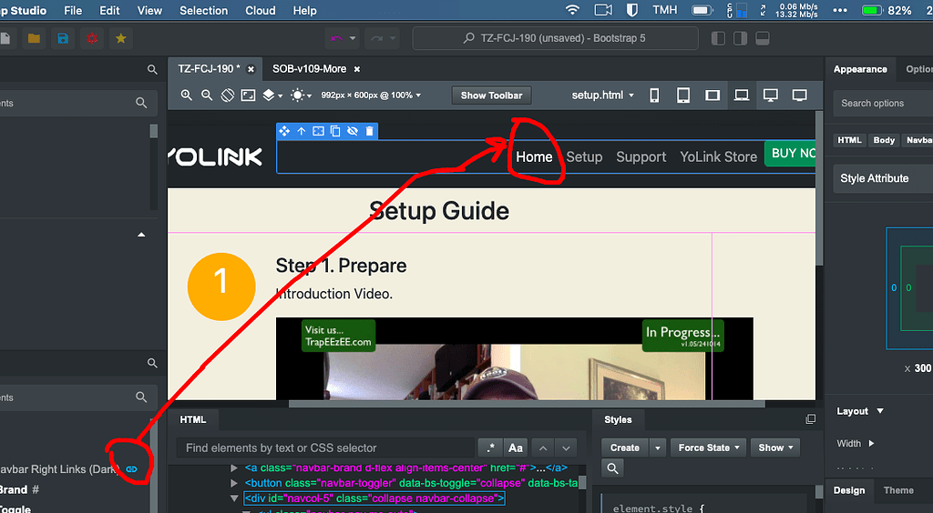 Navmenu items not highlighted - Bootstrap Studio Help - Bootstrap Studio Forum