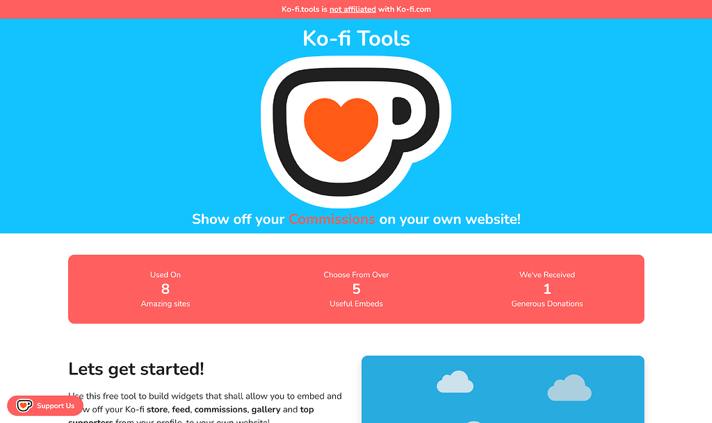 Ko-fi.tools Showcase - Showcase - Bootstrap Studio Forum
