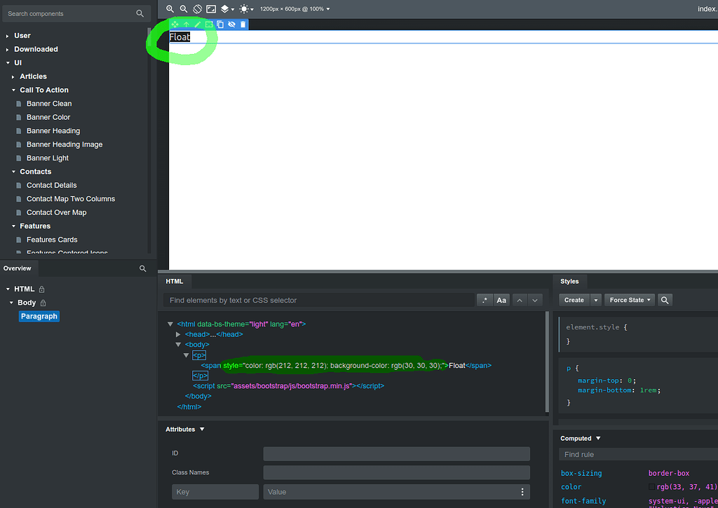 [span] Tag is not edit-, or removeable - Bug Reports - Bootstrap Studio Forum