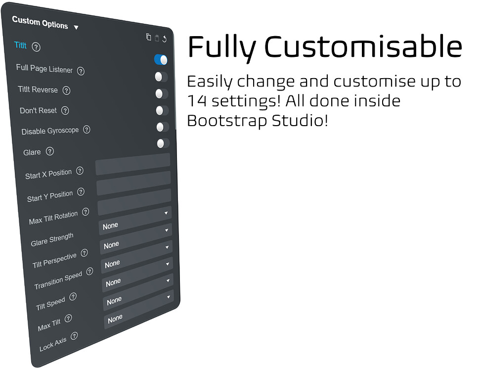 Parallax 3D tilt effect - Showcase - Bootstrap Studio Forum