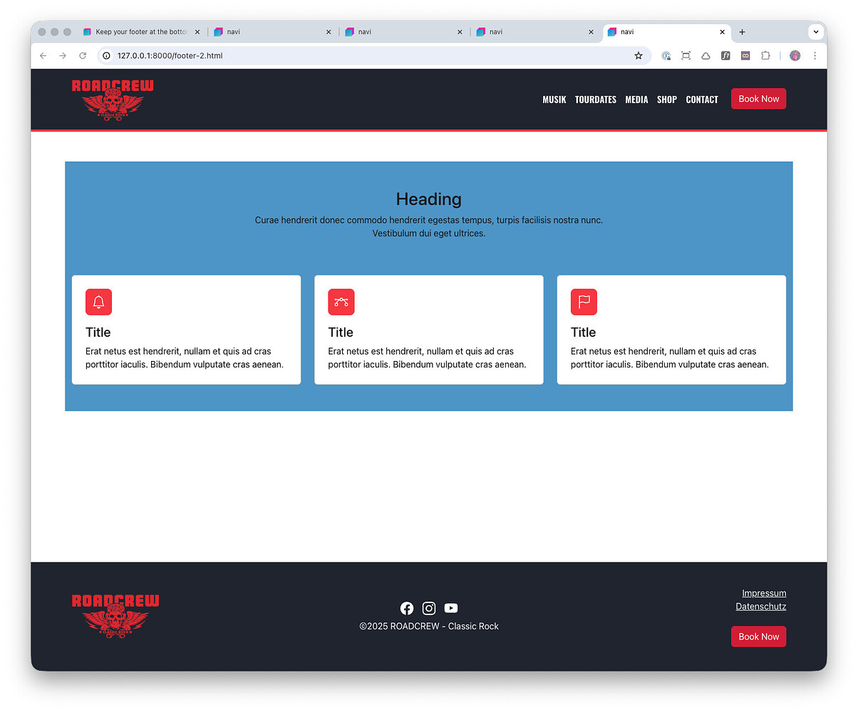 Keep your footer at the bottom - Tips and Tricks - Bootstrap Studio Forum