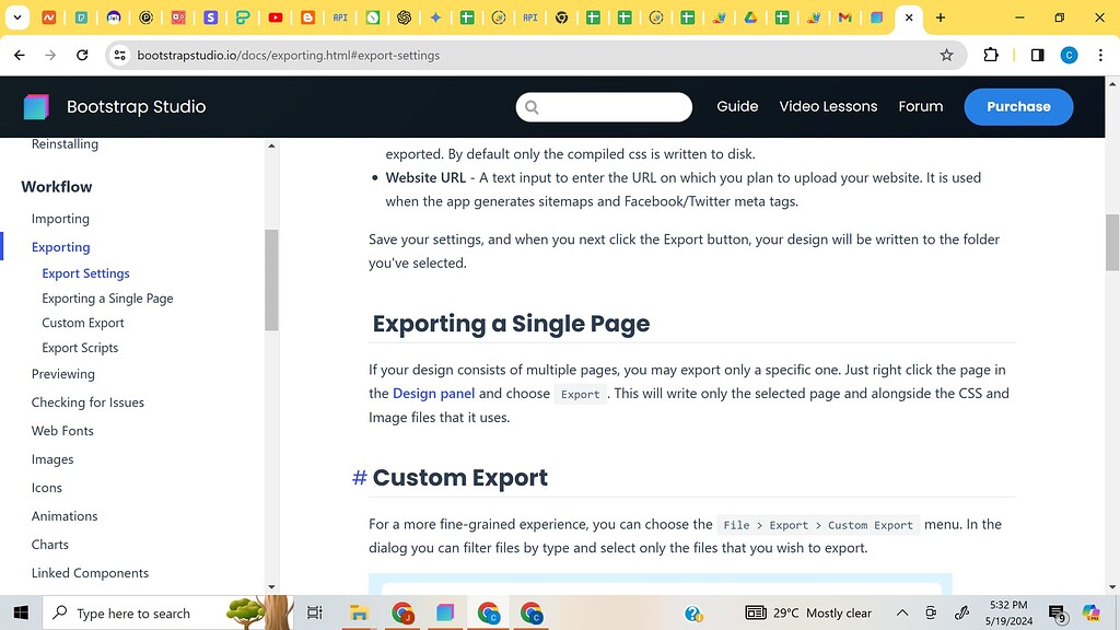 Exporting Single Pages - Bug Reports - Bootstrap Studio Forum