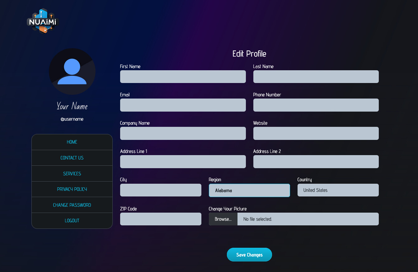 User Profile Form: Integration Ready - Ideas - Bootstrap Studio Forum