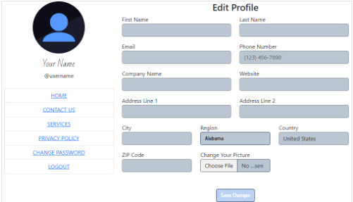 User Profile Form: Integration Ready - Ideas - Bootstrap Studio Forum