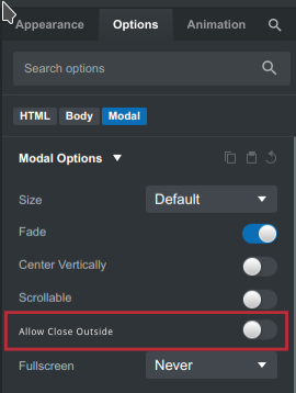 Please Add Standard Modal Attribute 'Static' - Ideas - Bootstrap Studio Forum